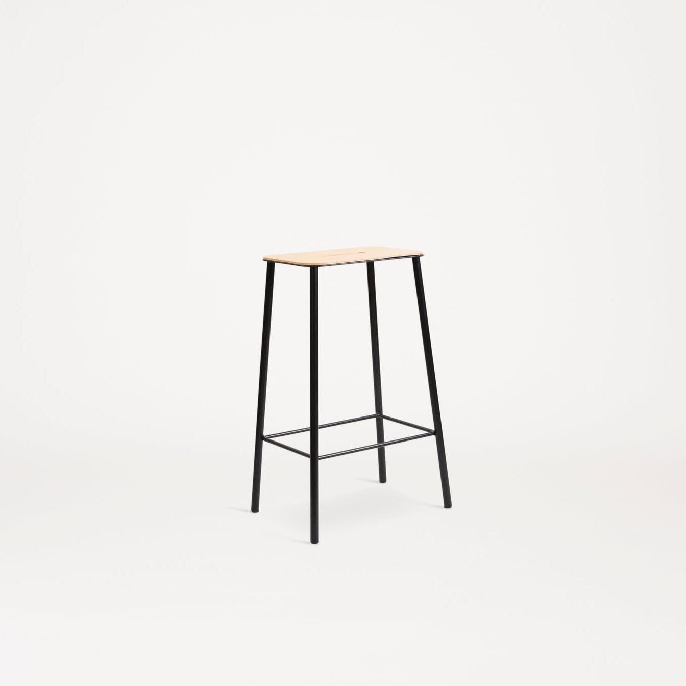 PRE-ORDER |Adam Stool Natural Leather / Black by FRAMA – THE PLANT SOCIETY