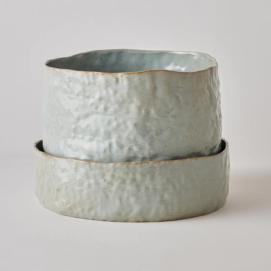 Organic Planter in Grey Crackle by Angus & Celeste – THE PLANT SOCIETY