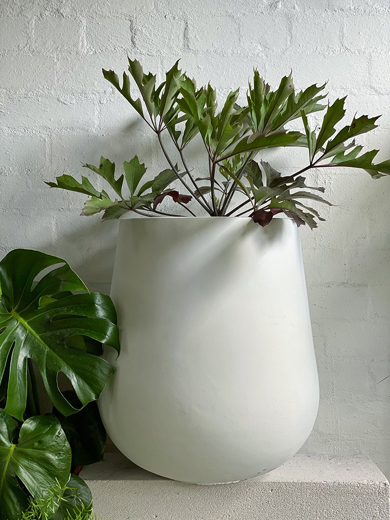 Tear Drop Planter in White | The Plant Society Melbourne - Home and ...